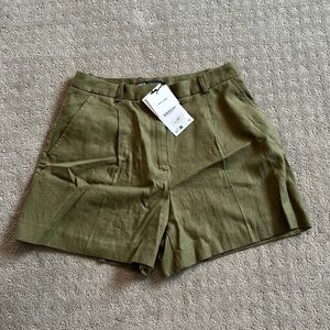 Zara | Shorts | Zara High Rise Linen Blend Shorts | Poshmark